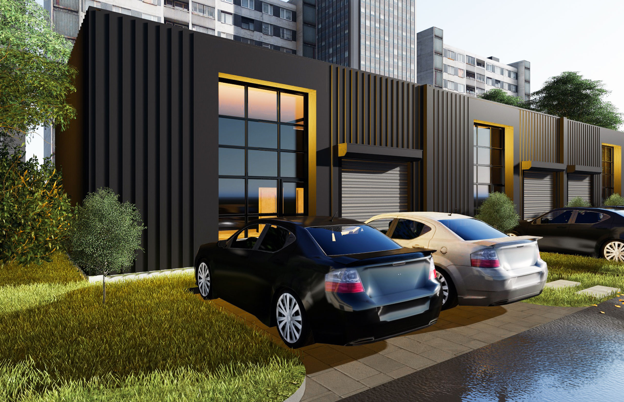 Two - Story Commercial Unit - JMVC Consulting Structural Engineers