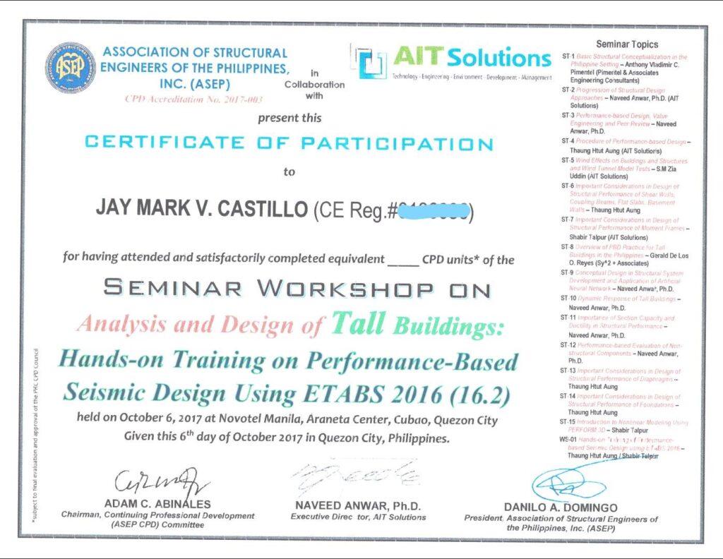 Certificates & Affiliations - JMVC Consulting Structural Engineers